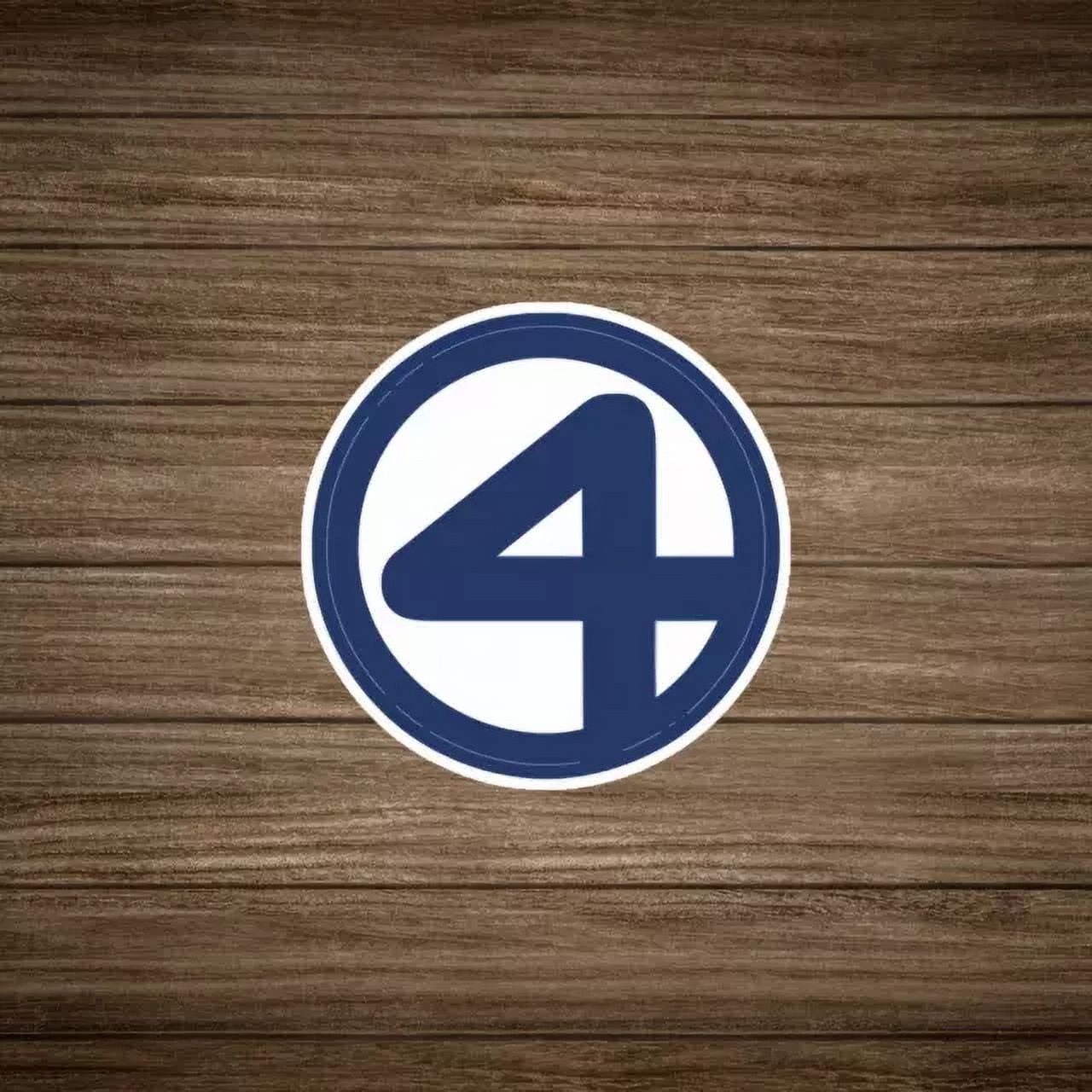 Fantastic Four Superhero Logo Sticker - Comic Book Fan Gift Ideaphone ...