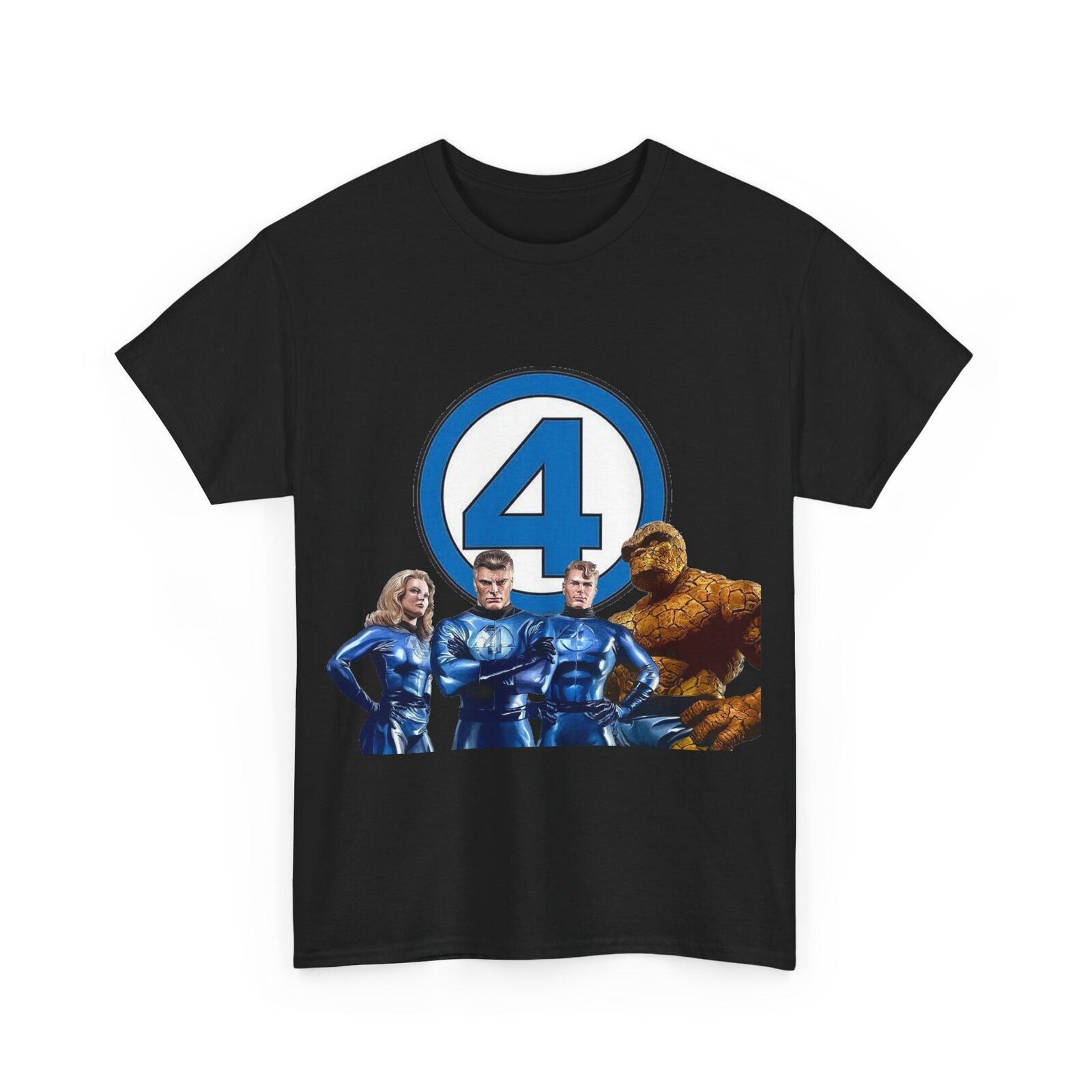 Fantastic Four T-Shirt - Alex Ross Art - Marvel Comics - Thing, Human Torch, Sue , Grateful ...