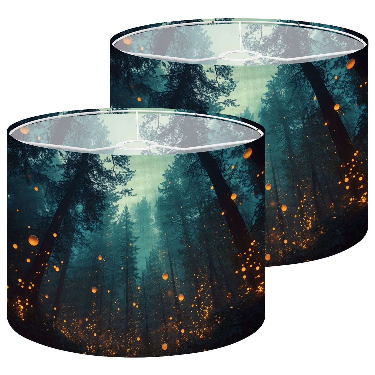 Fantastic Lampshades 2 Pack Vintage Tree Forest Funny Abstract Nature ...