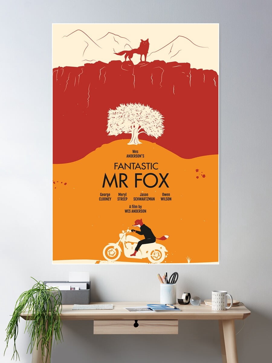 Fantastic Mr. Fox Alternative Poster Poster Wall Art, Modern Wall Decor ...