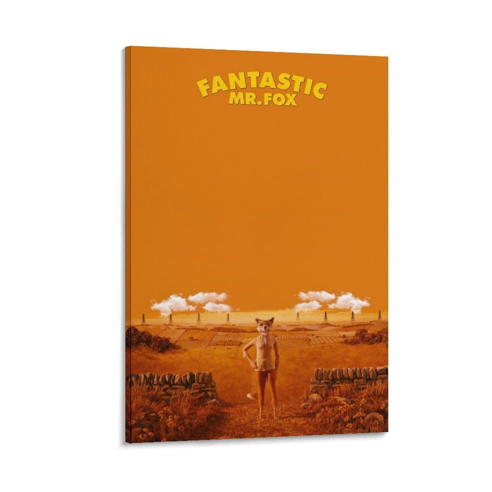 Fantastic Mr. Fox Canvas Poster - Whimsical Wes Anderson Animation ...