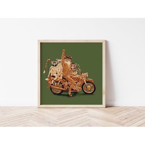 Fantastic Mr. Fox Wall Art Print | Wes Anderson Art Print | movie ...