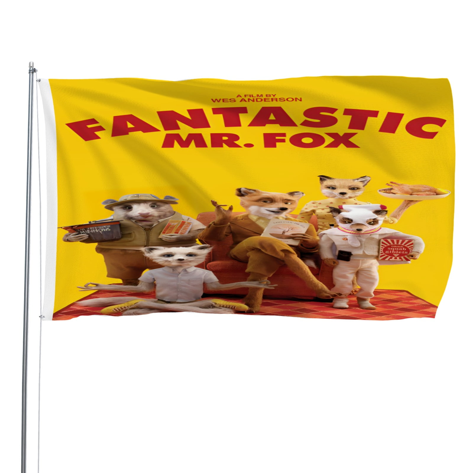 Fantastic Mr. Fox flag perfect for outdoor decoration, can be hung ...