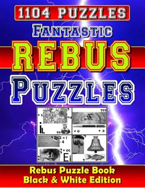 Pre-Owned Fantastic Rebus Puzzles: Rebus Puzzle Books - Black & White ...
