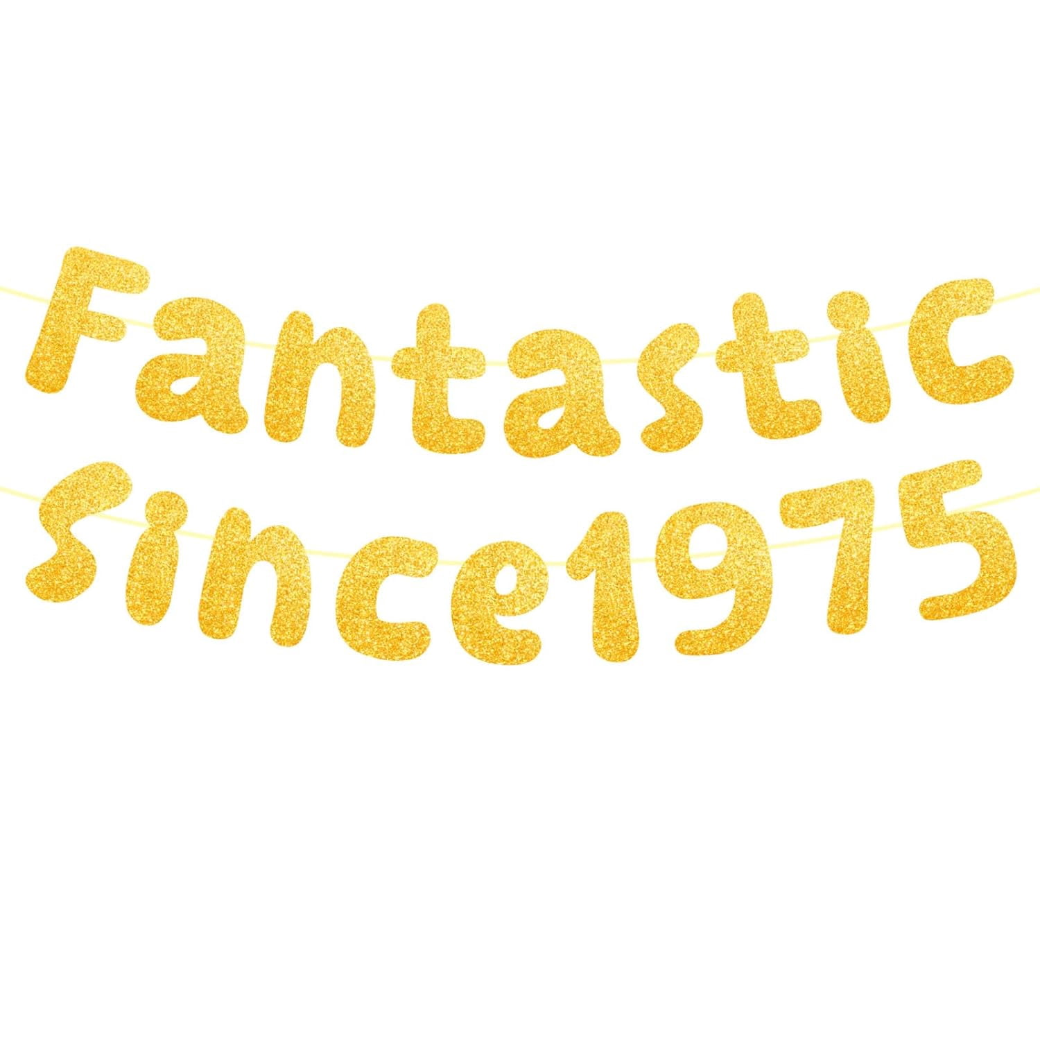 Fantastic Since 1975 Banner, Happy Birthday Anniversary Banner for Men ...