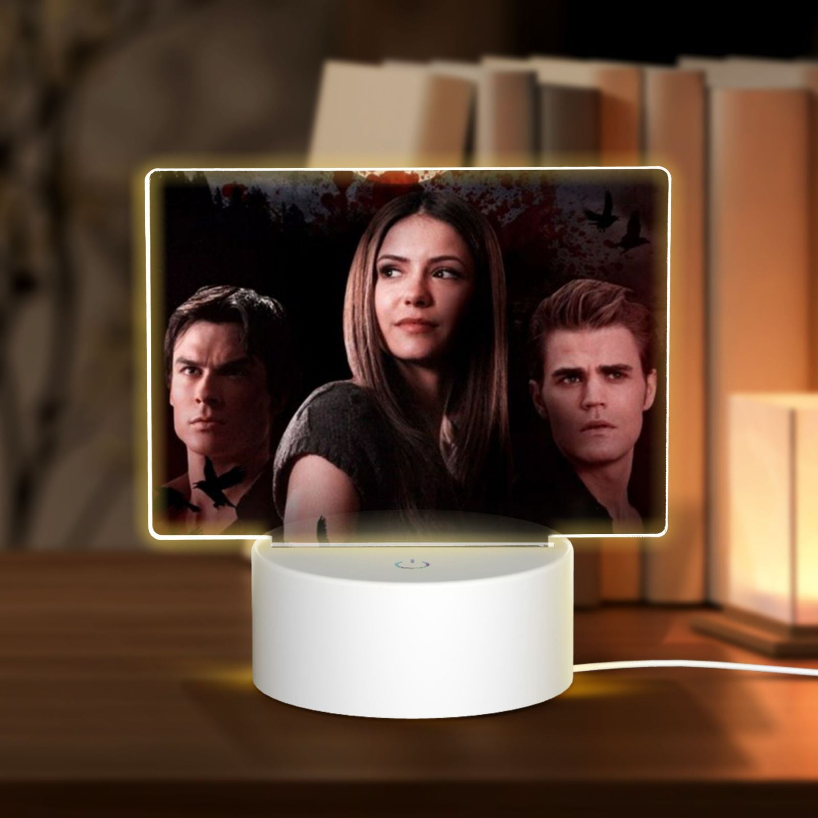 Fantastic The Vampire Diaries Acrylic Night Light Adjustable 3 Light ...