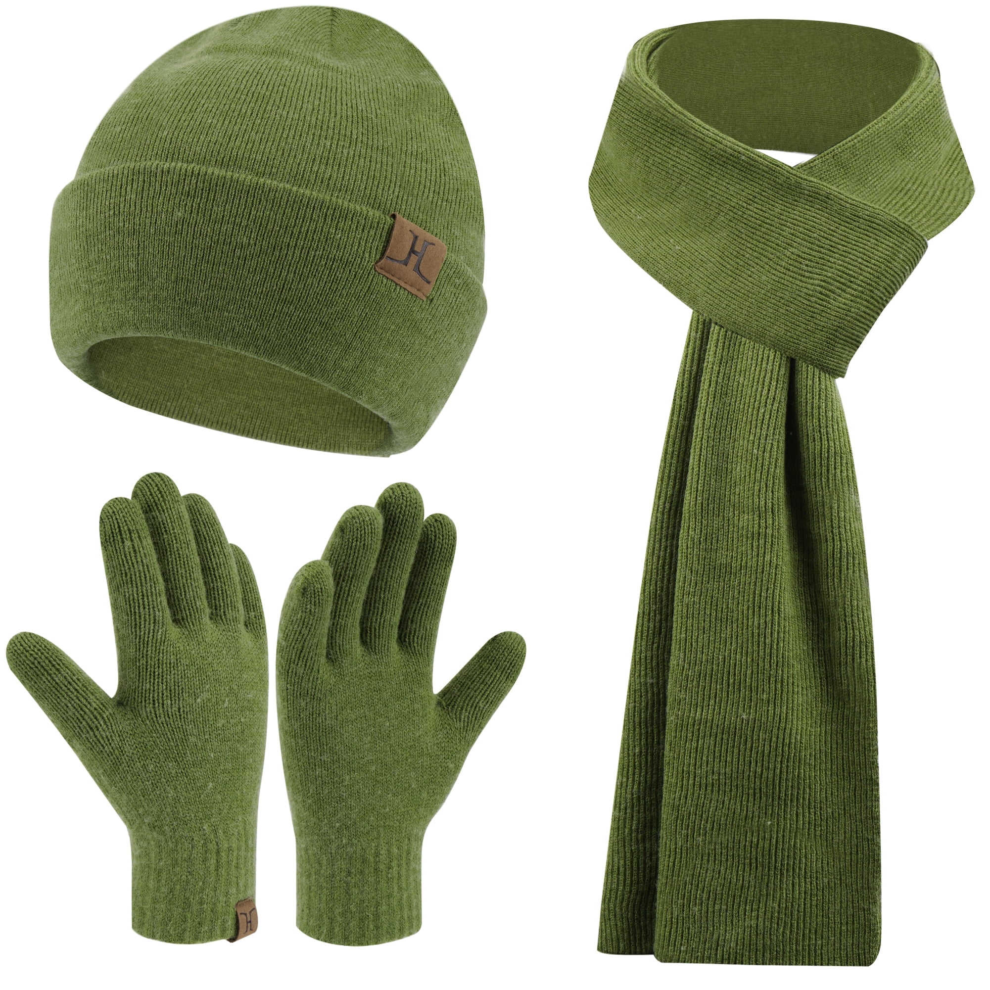 FZ FANTASTIC ZONE Mens Winter Warm Beanie Hats Long Scarf Neck ...