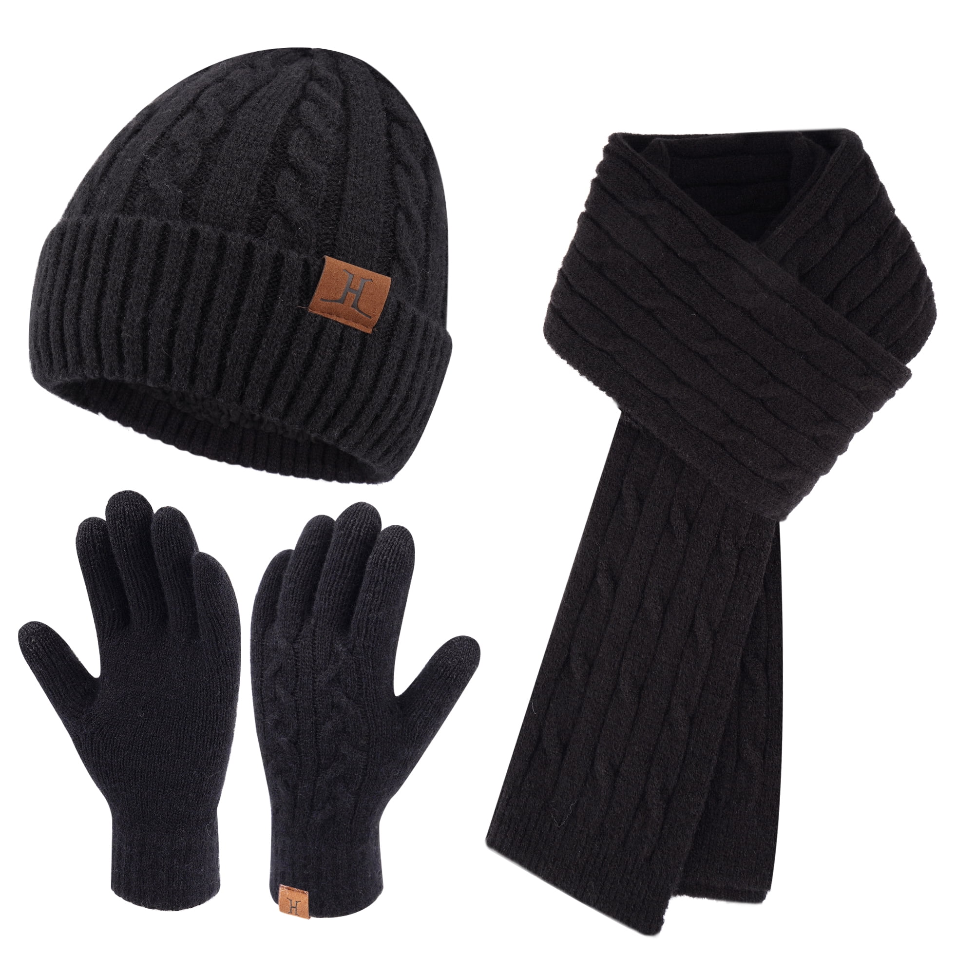 Fantastic Zone Winter Set: Insulated Beanie Hat, Scarf & Touchscreen ...