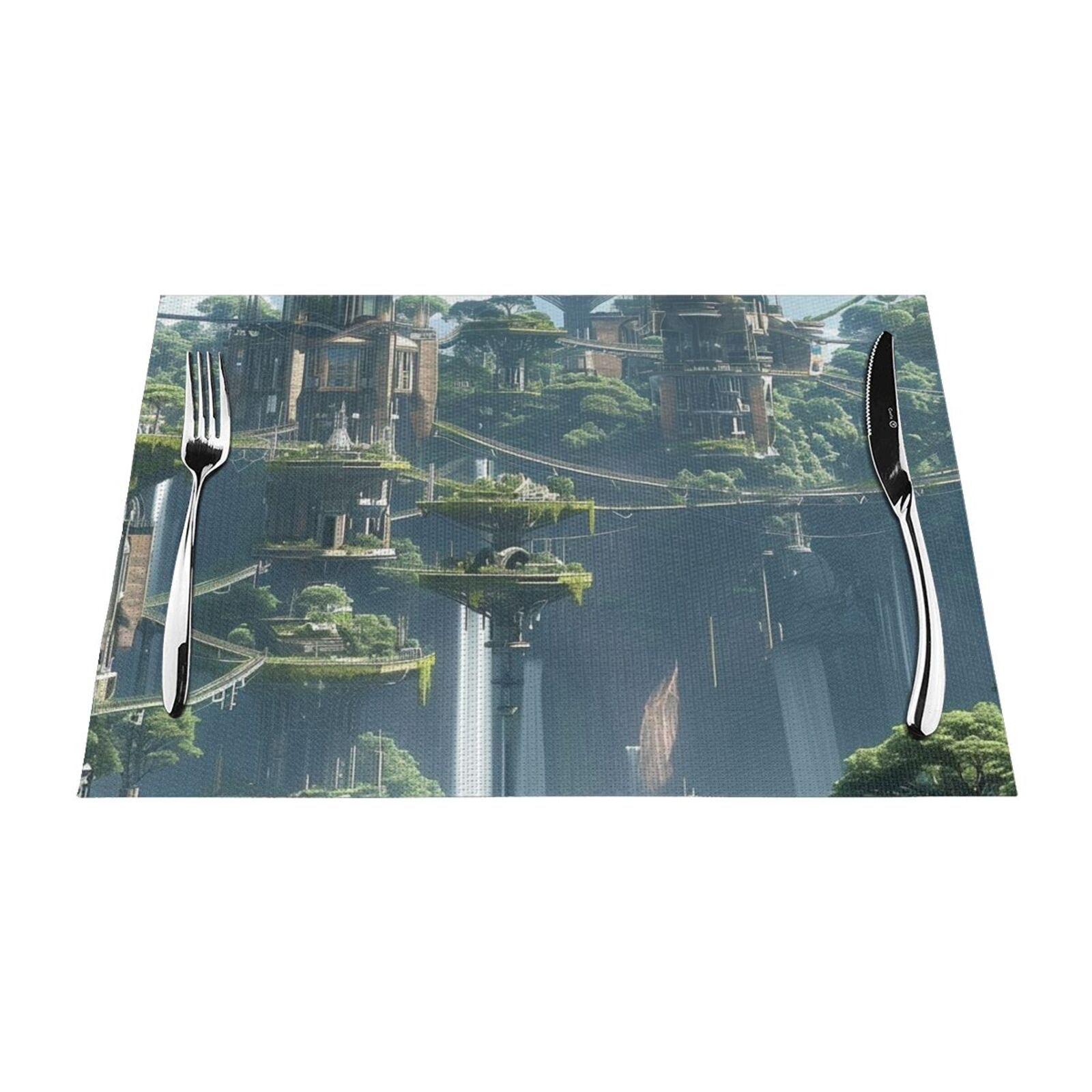 Fantastical Elevated : A Blend of Nature and Technology PVC meal mat ...