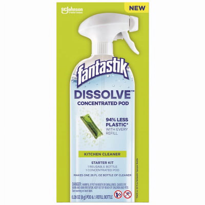 Fantastik Dissolve Concentrated Pod Kitchen Cleaner Starter Kit. Citru ...