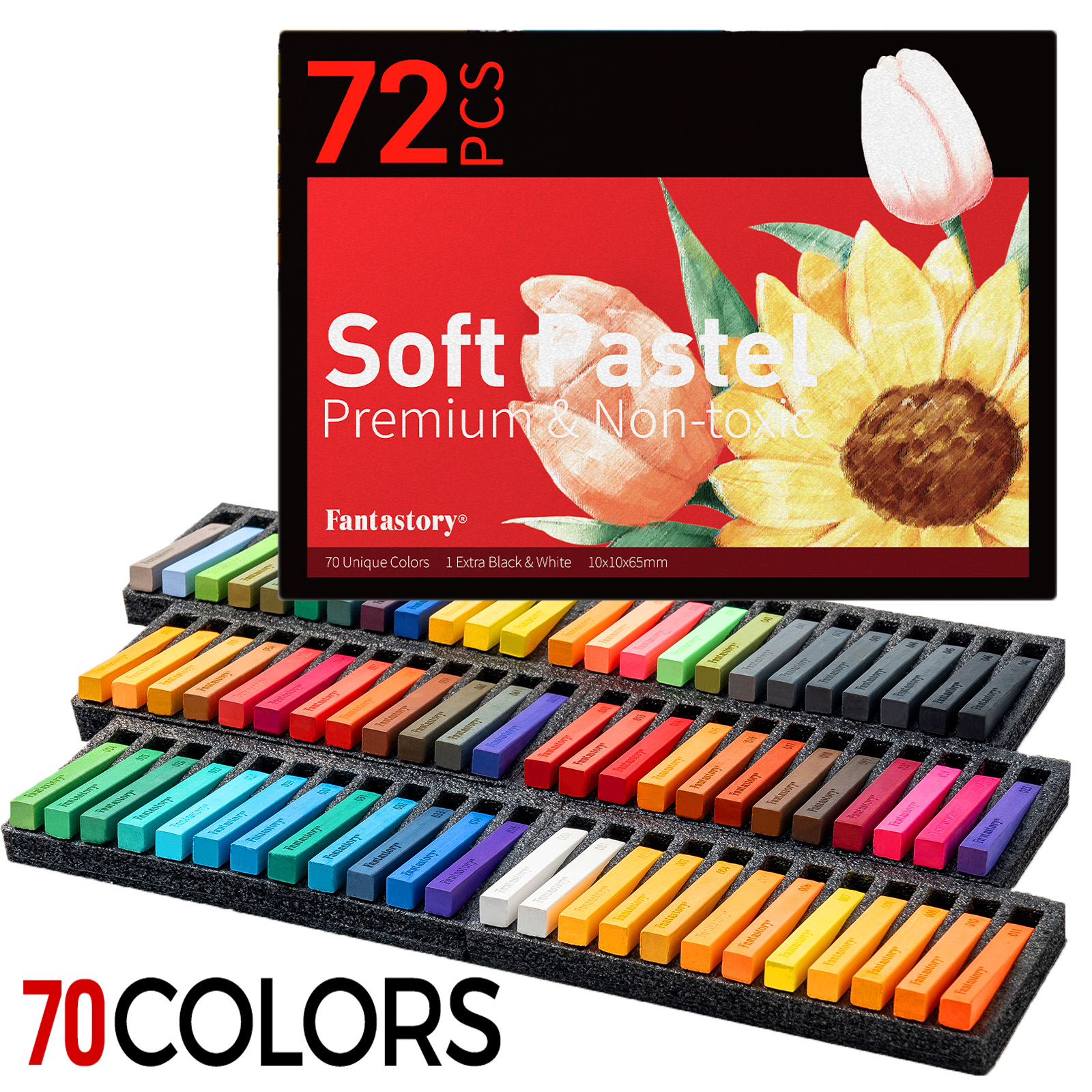 Faber-Castell Gelatos Coloring Sticks Set – 12 Iridescent Colors – 15 ...