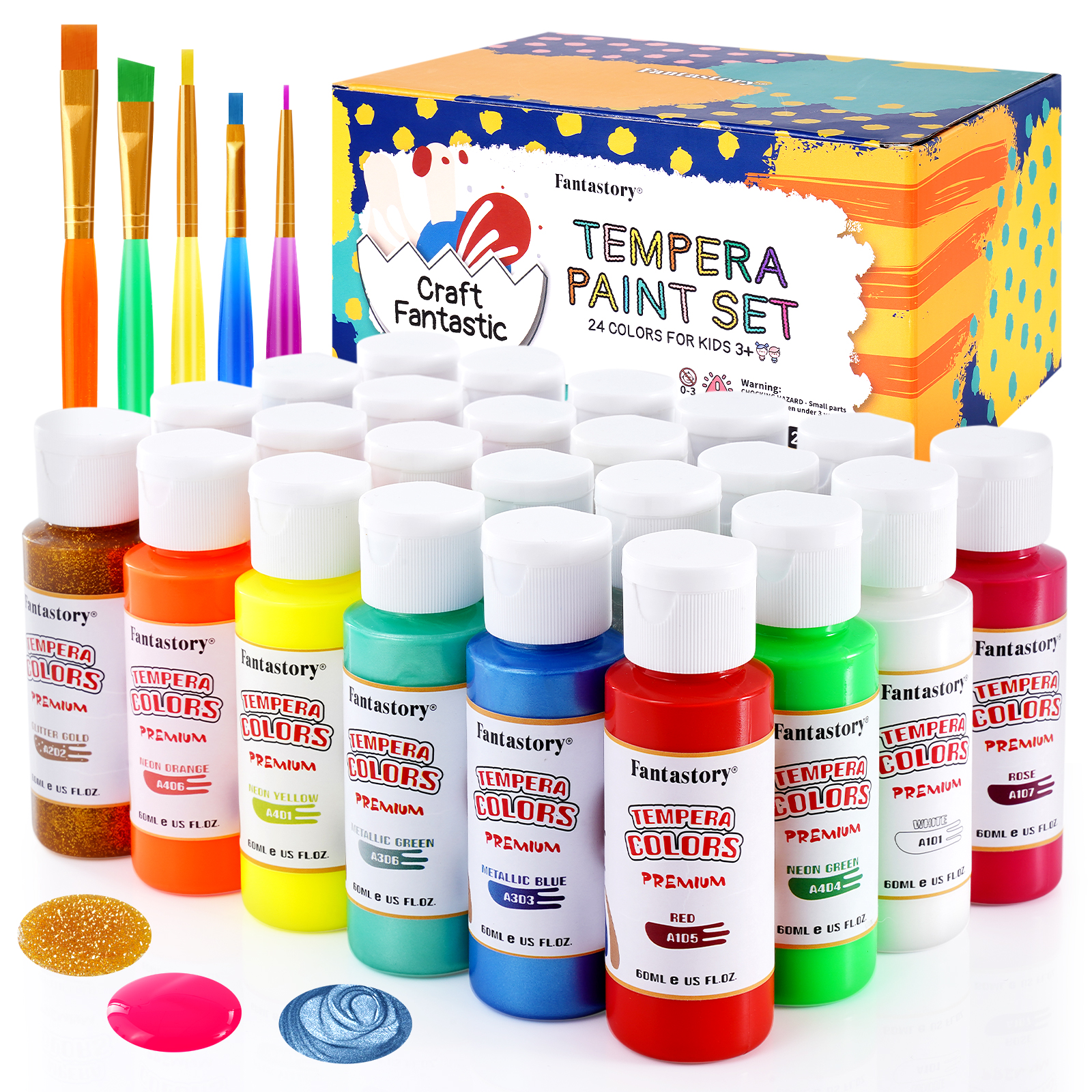 Crayola Washable Kids' Paint Set, 10-Colors, Neon - Walmart.com