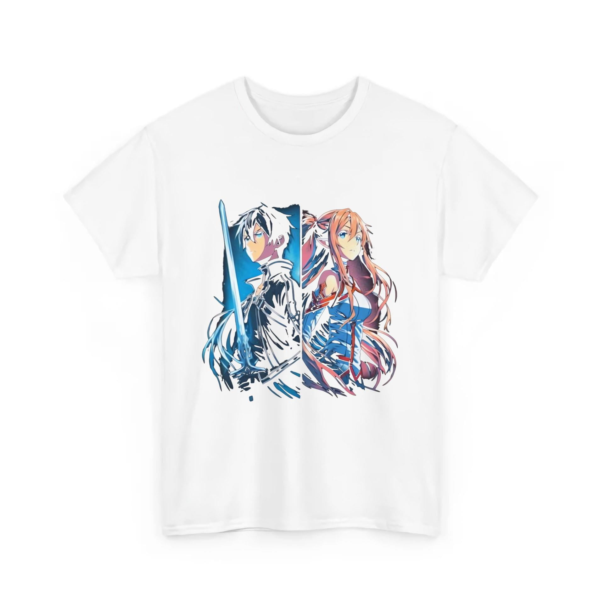 Fantasy Anime Graphic Shirt, Sword Fighting Adventure Tee, Size S-3XL ...