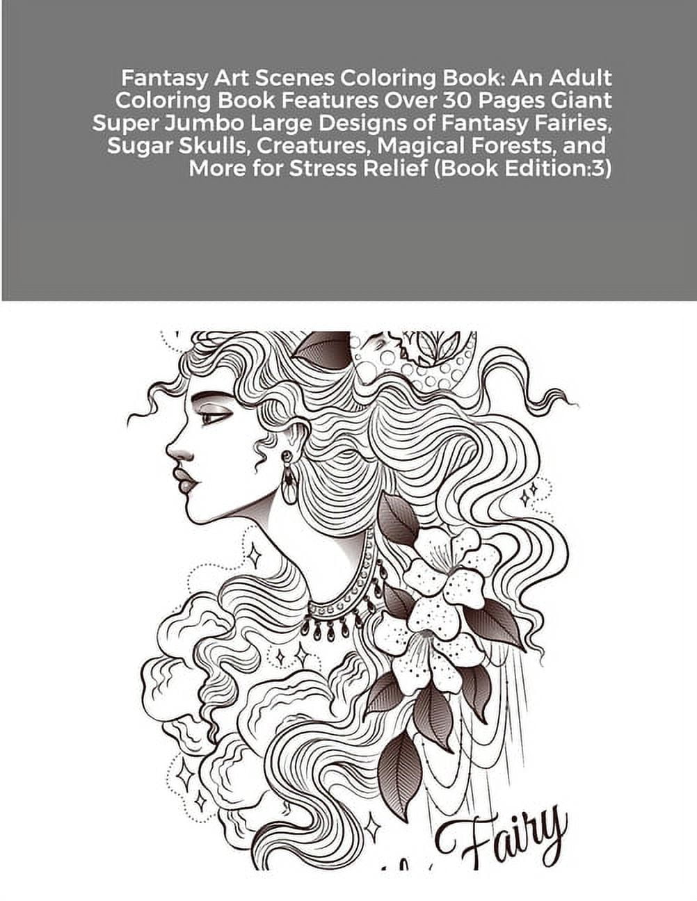 Fantasy Art Scenes Coloring Book: An Adult Coloring Book Features Over ...