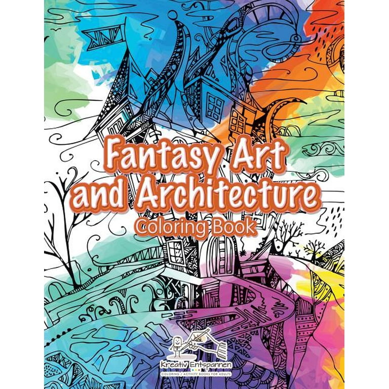 architecture coloring book for adults