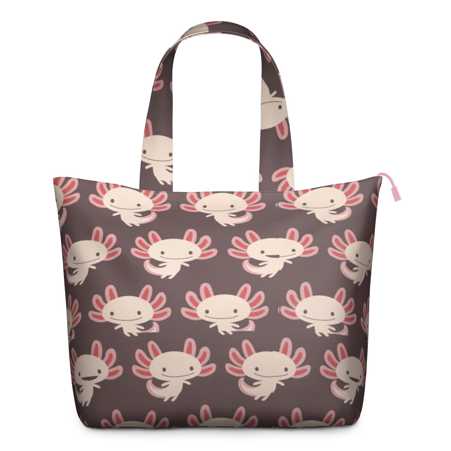Fantasy Axolotl Carry-On Bag - Cute Kawaii Zipper Tote for Travel, Gym ...
