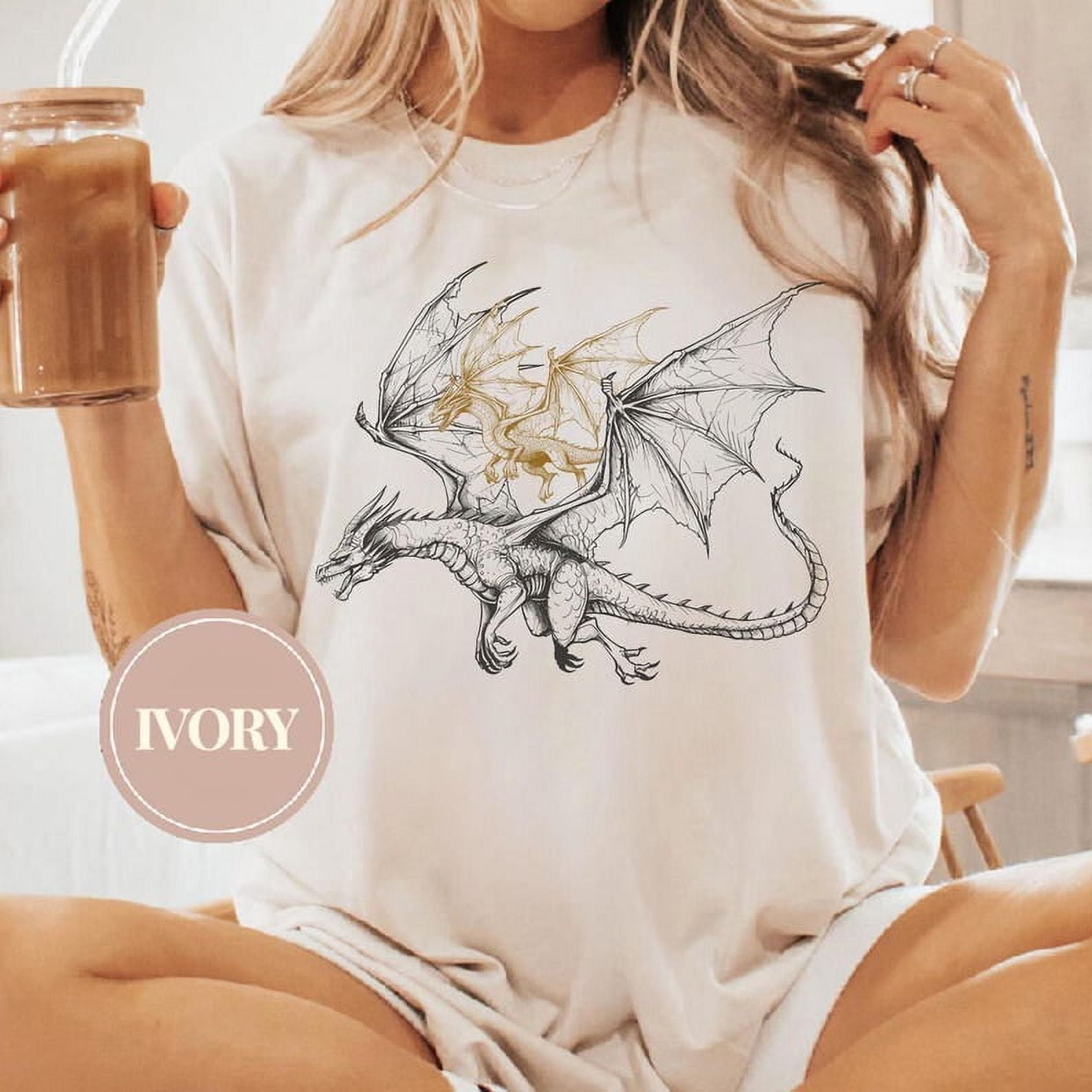 Fantasy Book Dragon Comfort Colors Shirt, The Empyrean Book Shirt ...
