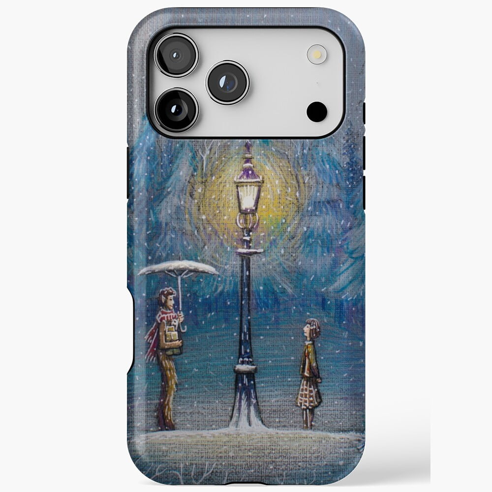 Fantasy Book Lamp Post Snow Case for iPhone 11 12 13 14 15 16 17 Pro ...