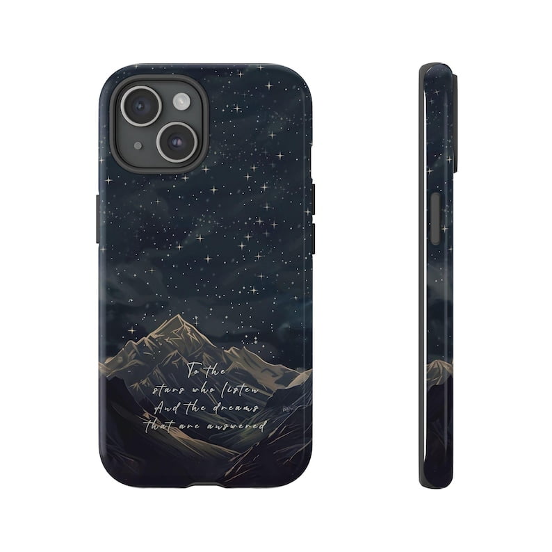 Fantasy Bookish Starry Night Sky Phone Case, ACOTAR Inspired Art with ...