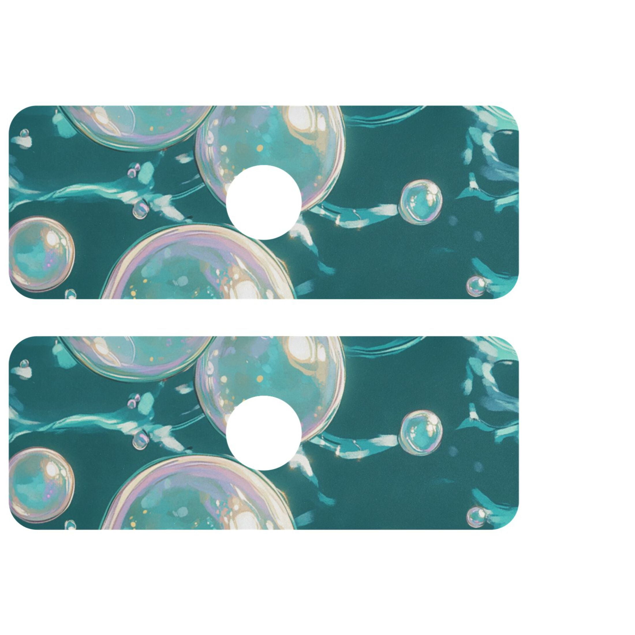 Fantasy Bubbles on The Water Kitchen Sink Splash Guard, Silicone Sink ...