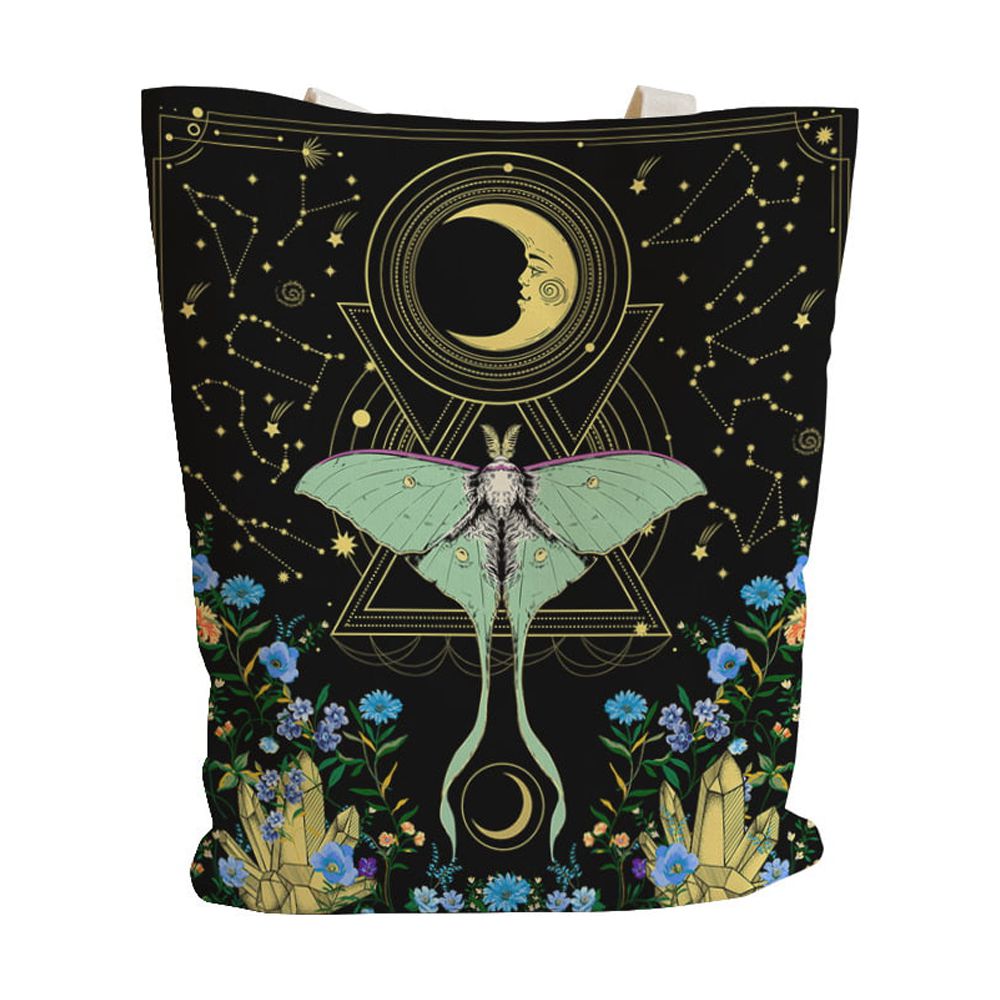 Fantasy Butterfly Linen Tote Bag Fashion Shoulder Bag for Women Girl ...