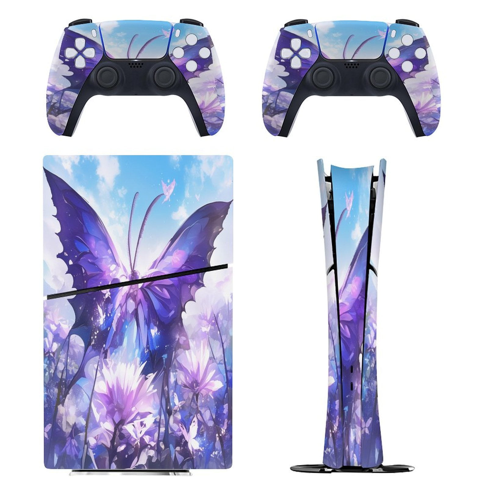 Fantasy Butterfly PS5/PS5 Pro/PS5 Slim Digital Disc Skin Sticker For Console And Controller ...