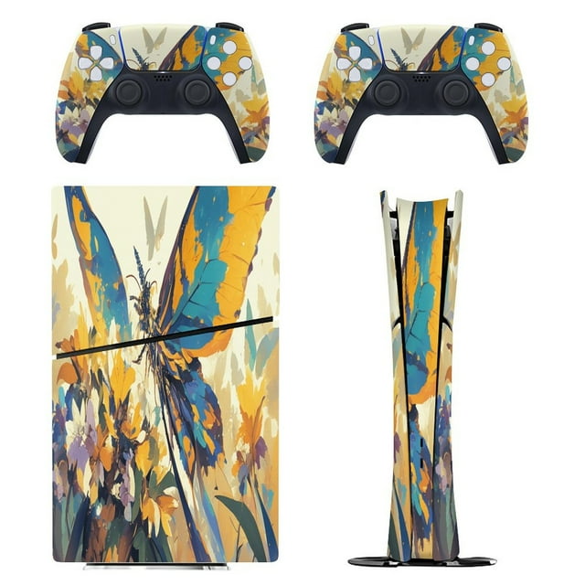Fantasy Butterfly PS5/PS5 Pro/PS5 Slim Digital Disc Skin Sticker For Console And Controller ...