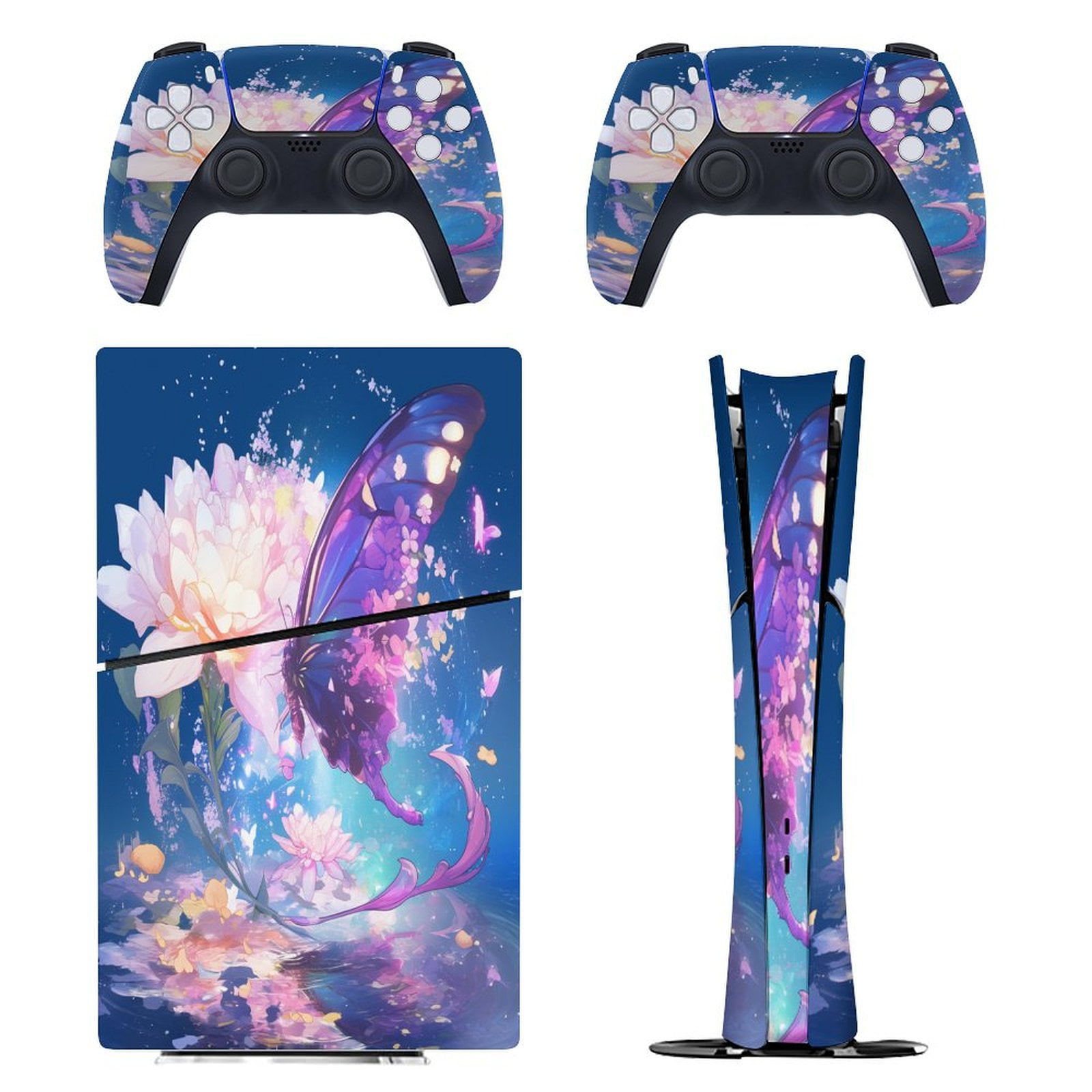 Fantasy Butterfly PS5/PS5 Pro/PS5 Slim Digital Disc Skin Sticker For ...