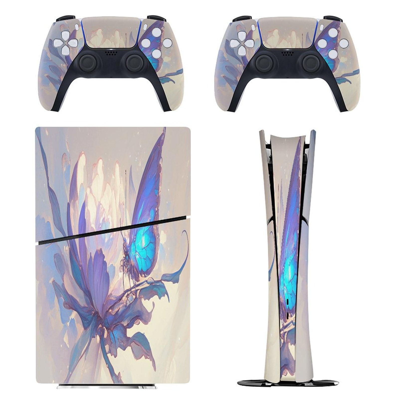 Fantasy Butterfly PS5/PS5 Pro/PS5 Slim Digital Disc Skin Sticker For ...