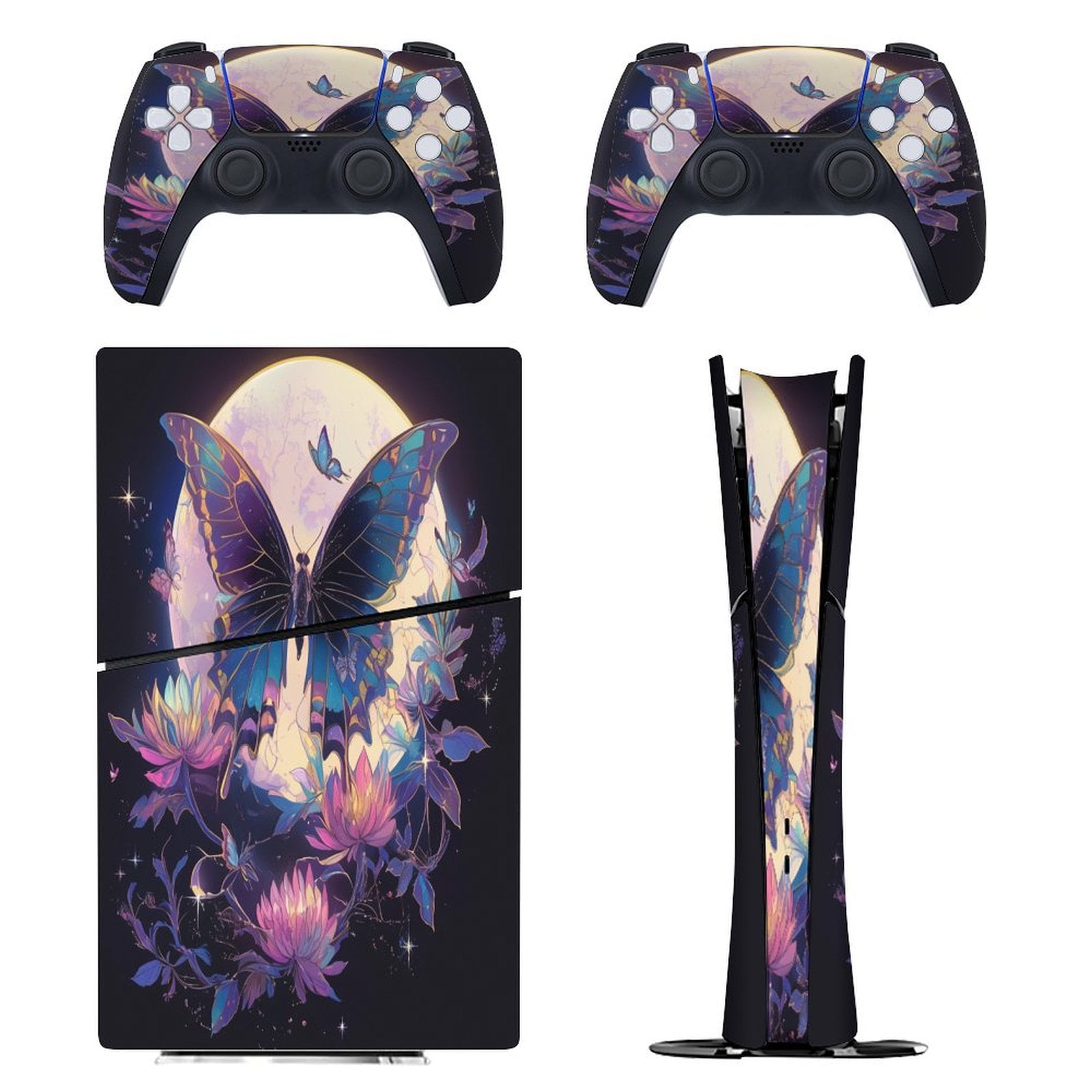 Fantasy Butterfly PS5/PS5 Pro/PS5 Slim Digital Disc Skin Sticker For ...