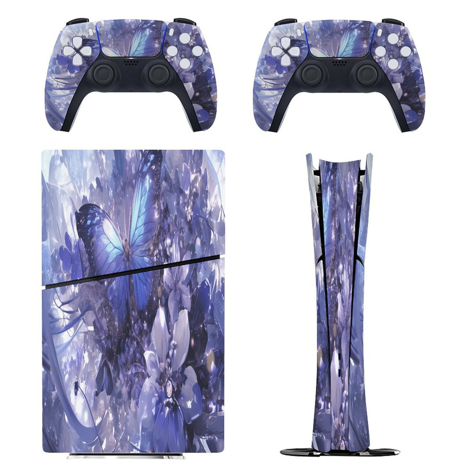 Fantasy Butterfly PS5/PS5 Pro/PS5 Slim Digital Disc Skin Sticker For Console And Controller ...