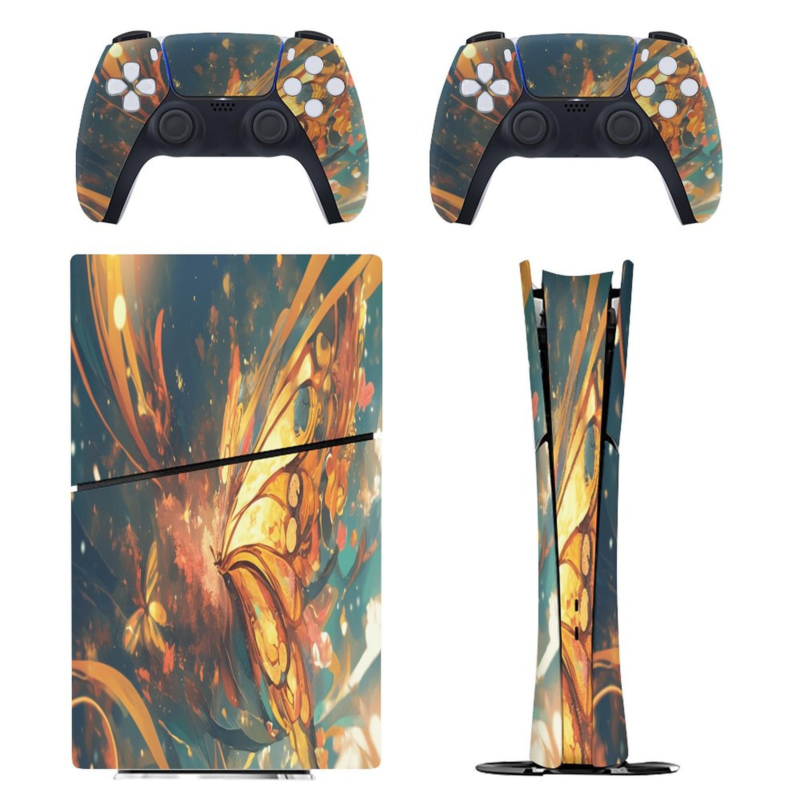 Fantasy Butterfly PS5/PS5 Pro/PS5 Slim Digital Disc Skin Sticker For ...