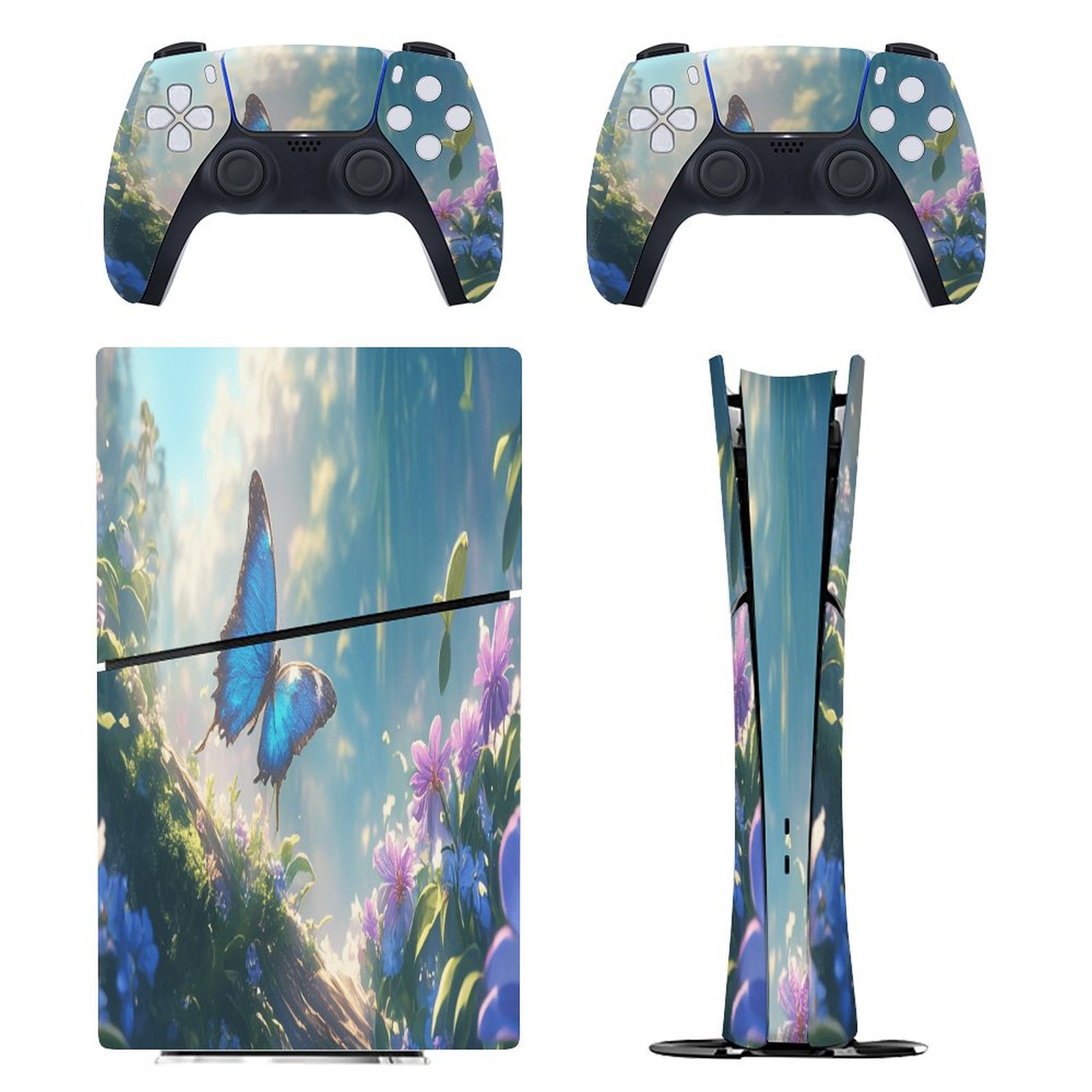 Fantasy Butterfly PS5/PS5 Pro/PS5 Slim Digital Disc Skin Sticker For ...