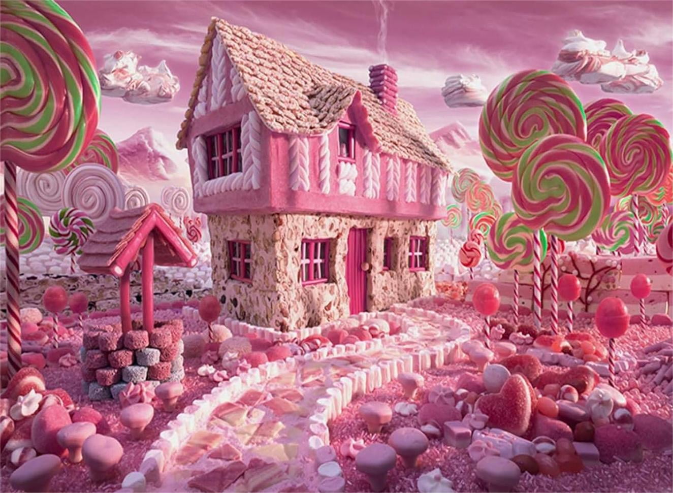 Fantasy Candy Land Photography Backdrop Lollipop Candyland Sweet ...