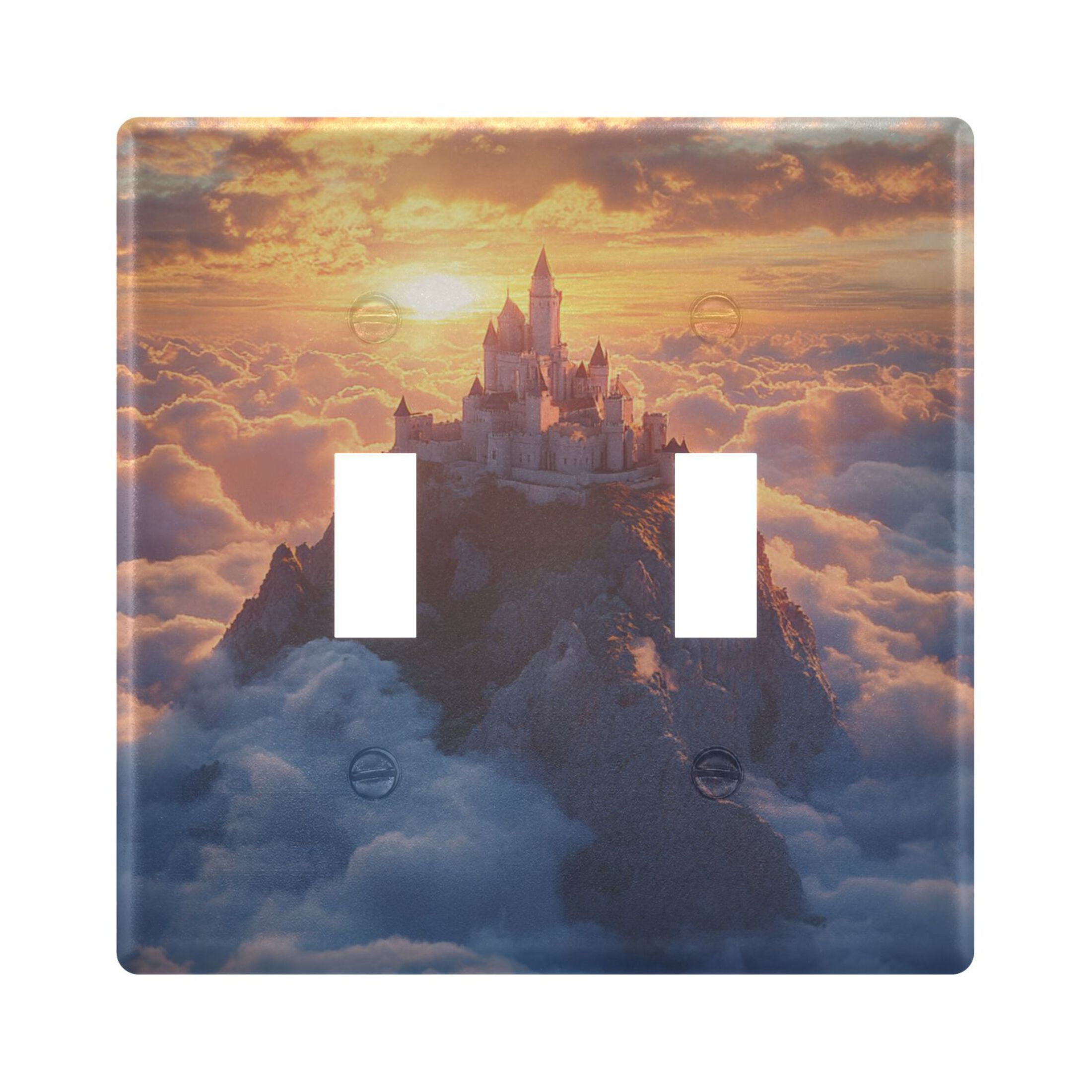 Fantasy Castle Atop A Mountain Decorative Light Switch Plates Switch ...