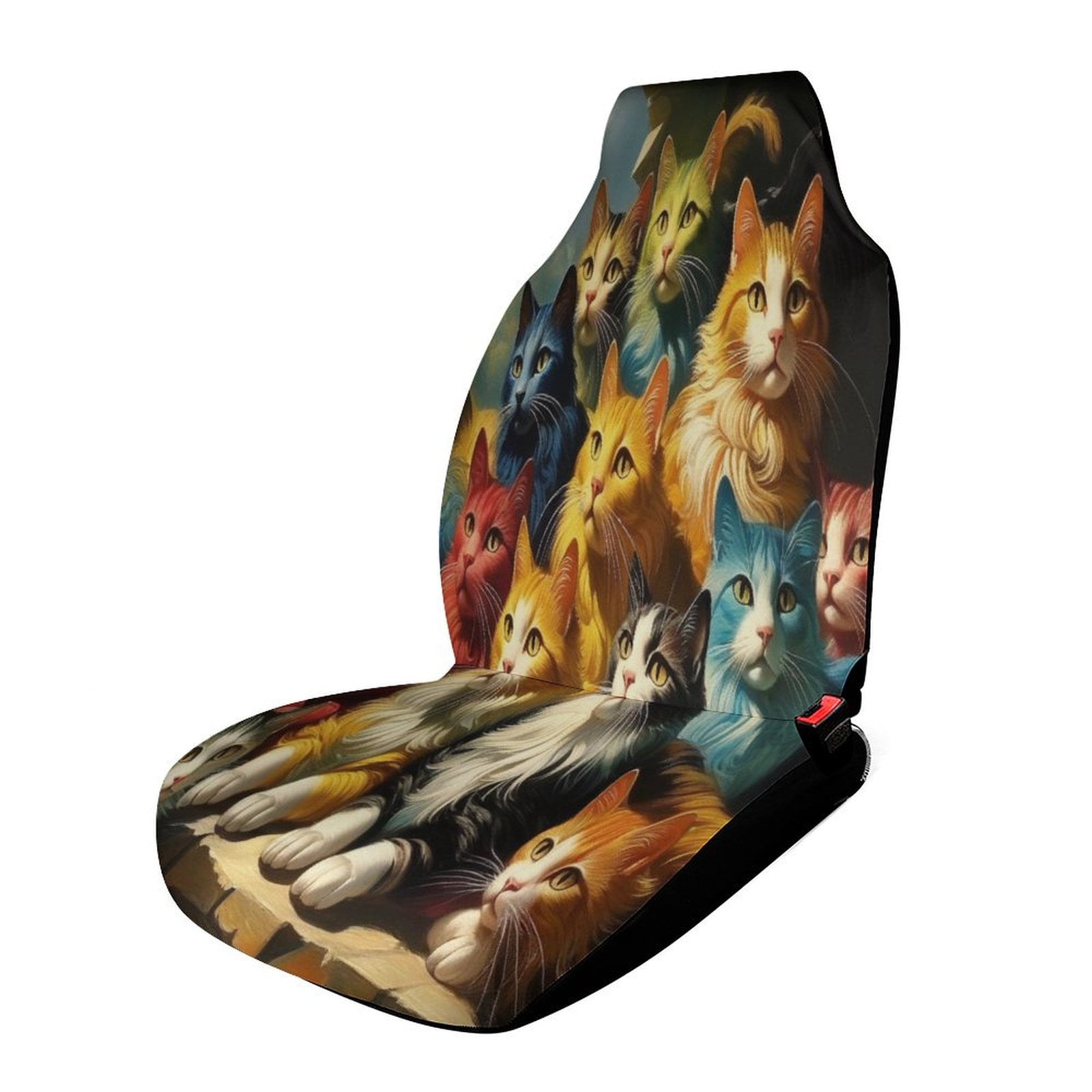 Fantasy Cats Family Car Seat Covers Front Seats Universal Fit for Cars ...