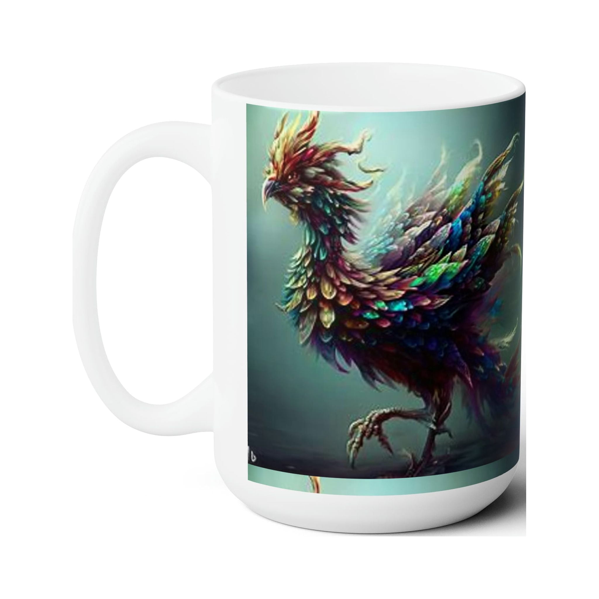 Fantasy Chicken Ceramic Mug 15oz - Walmart.com