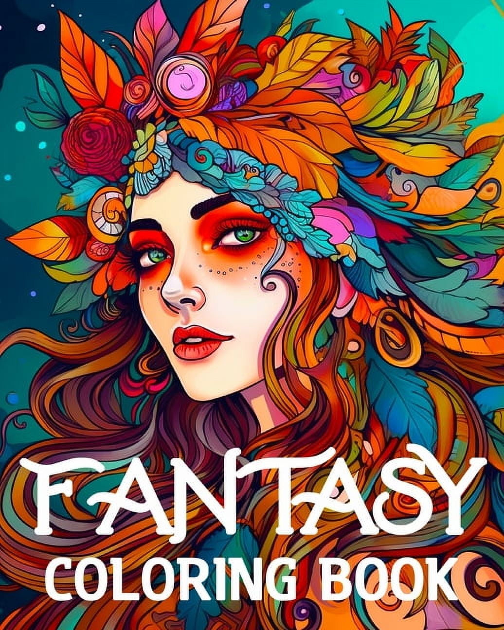 Fantasy Coloring Book: 70 Amazing Fantasy Patterns Coloring Book for ...