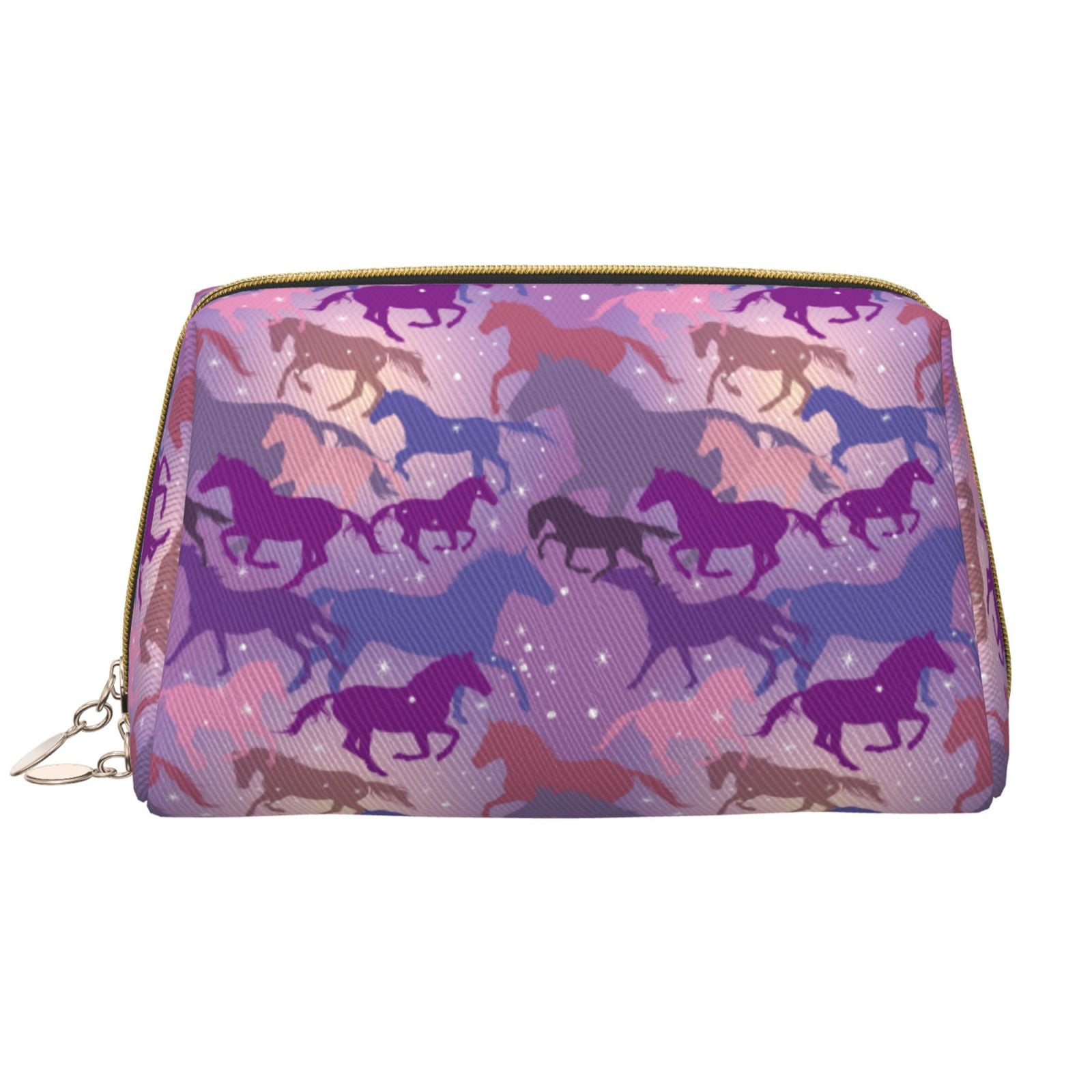Fantasy Cool Horse Gradient Color Makeup Bag, Large Capacity Cosmetic ...