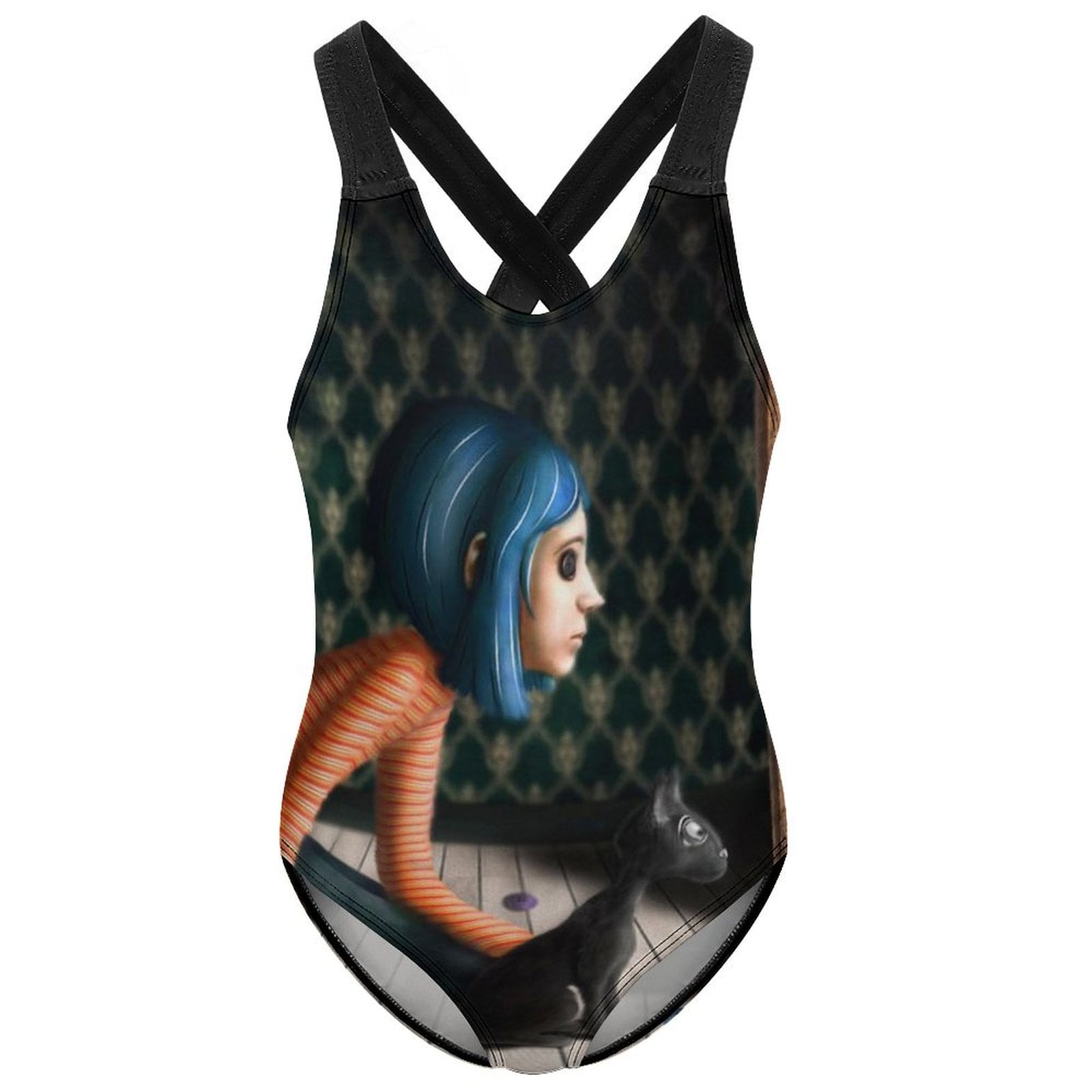 Fantasy Coraline Girl's One-piece Swimsuit Summer Children's Beach ...