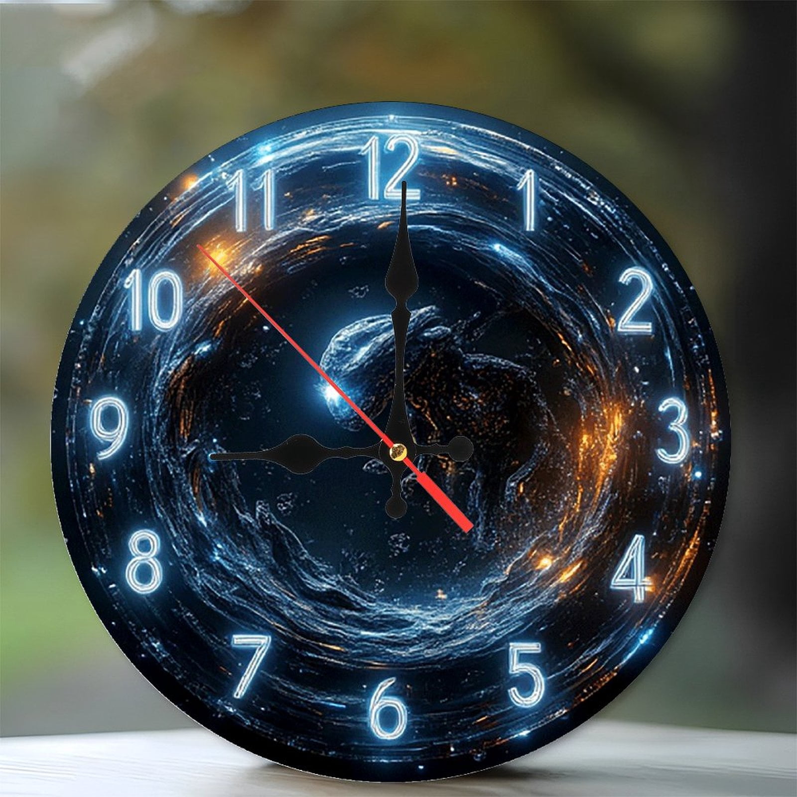 Fantasy Creature Wall Clock Unique Design 10-Inch Silent Wooden Wall ...