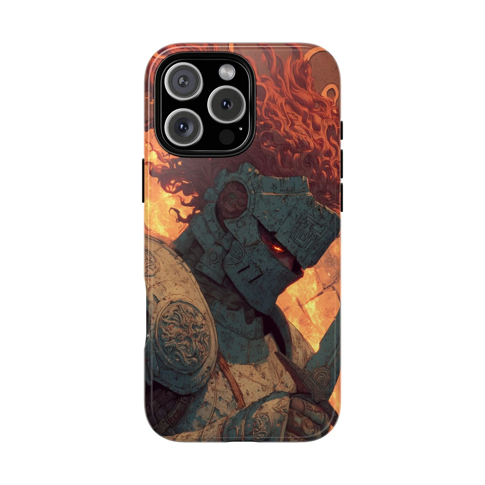 Fantasy Cursed Knight Warrior in Dark Armor Phone Case with iPhone 17 ...