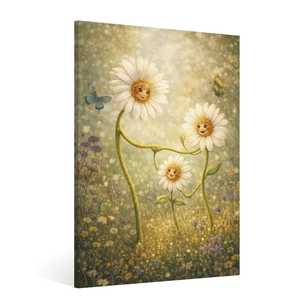 Fantasy Daisy Elf Wall Art, Warm Fairy - Tale Style Kids' Room Decor ...