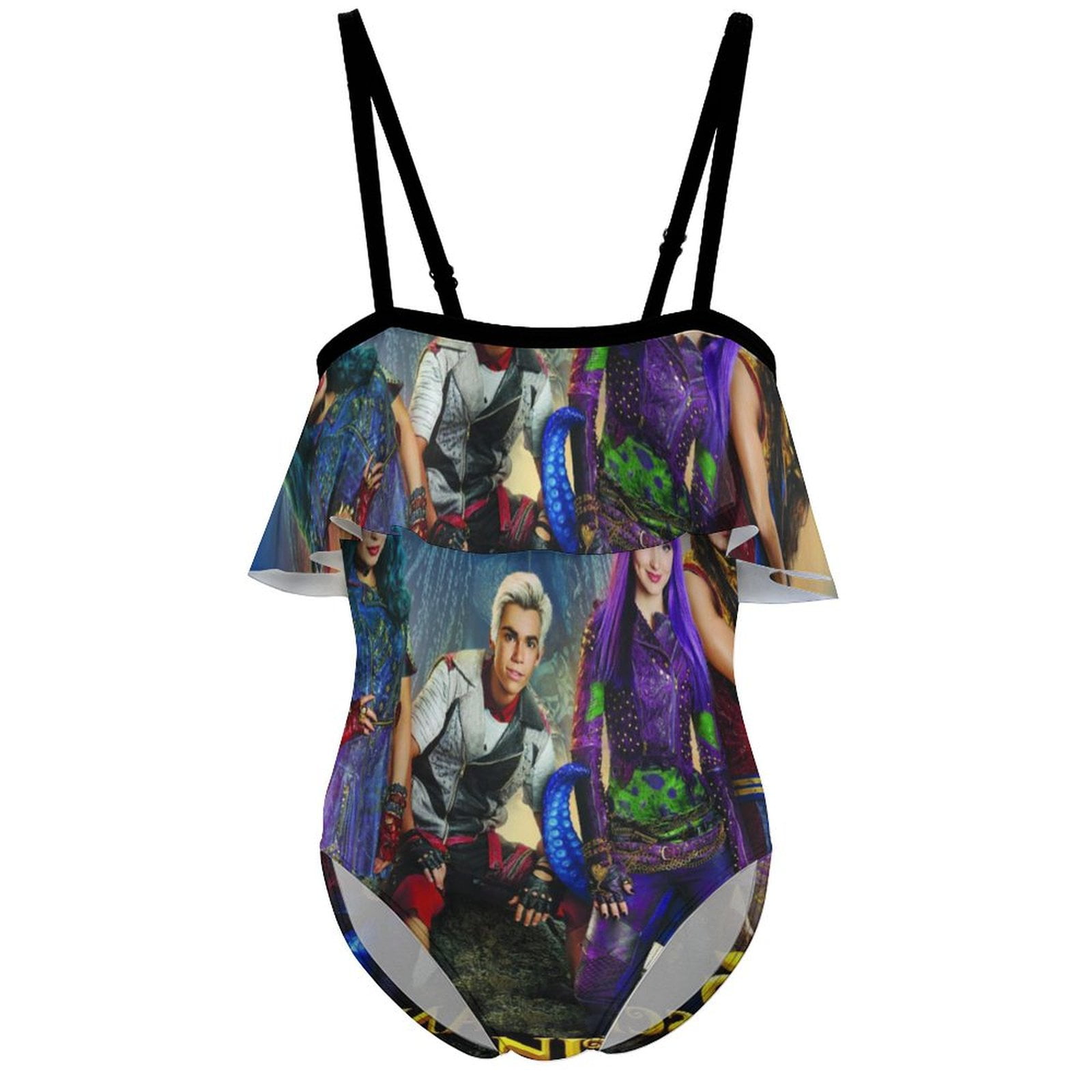 Fantasy Descendants Children's Swimsuit Adjustable Off Shoulder Ruffle ...