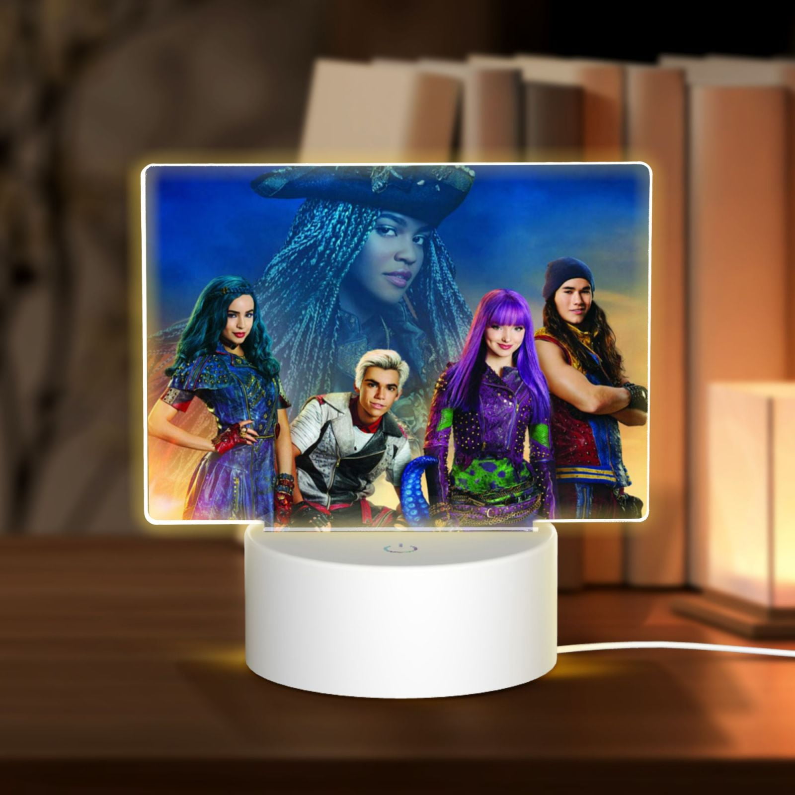 Fantasy Descendants Rectangular Acrylic Night Light Adjustable 3 Light ...