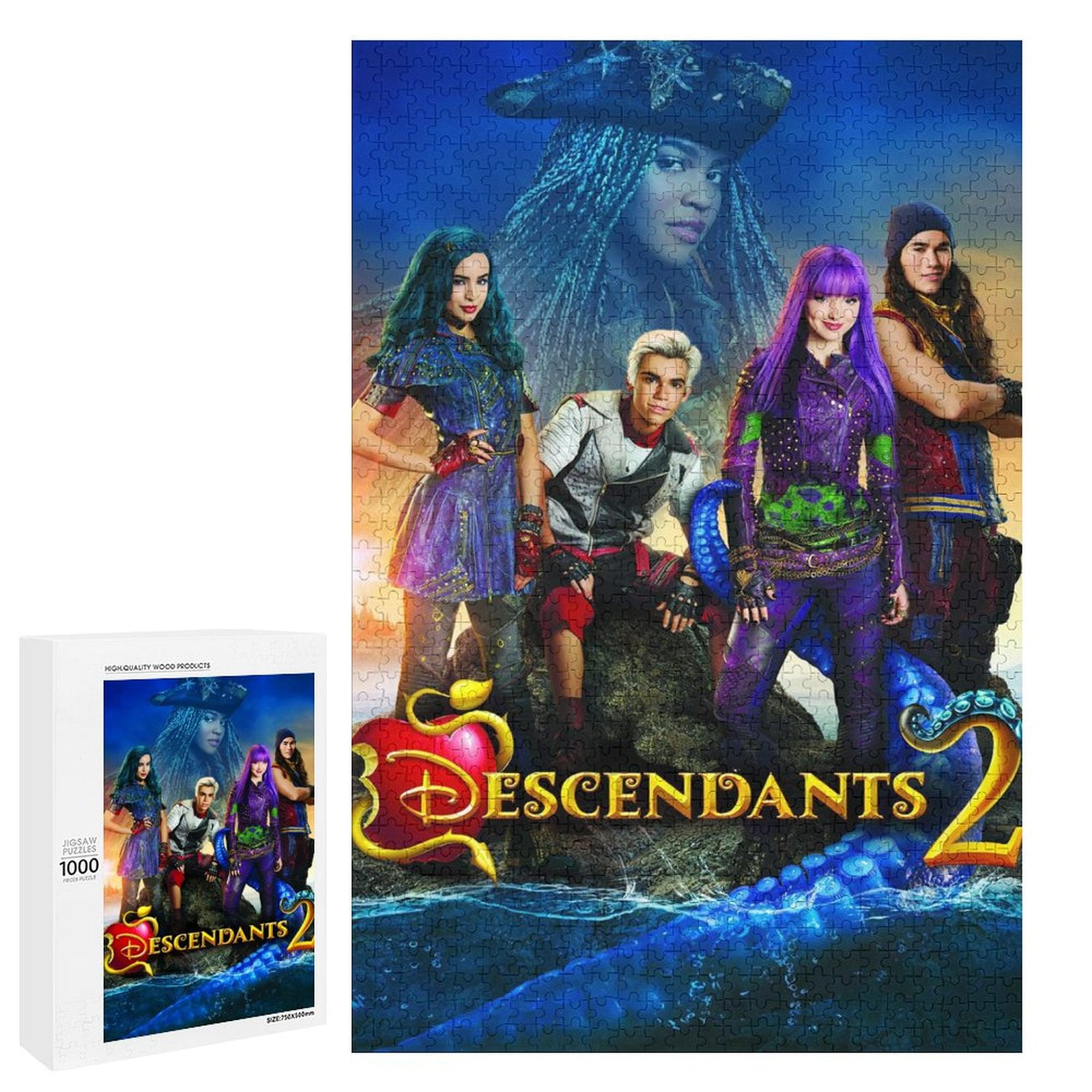 Fantasy Descendants Wooden Jigsaw Puzzles Accessories Intellectual Decompressing Relax Toy For ...