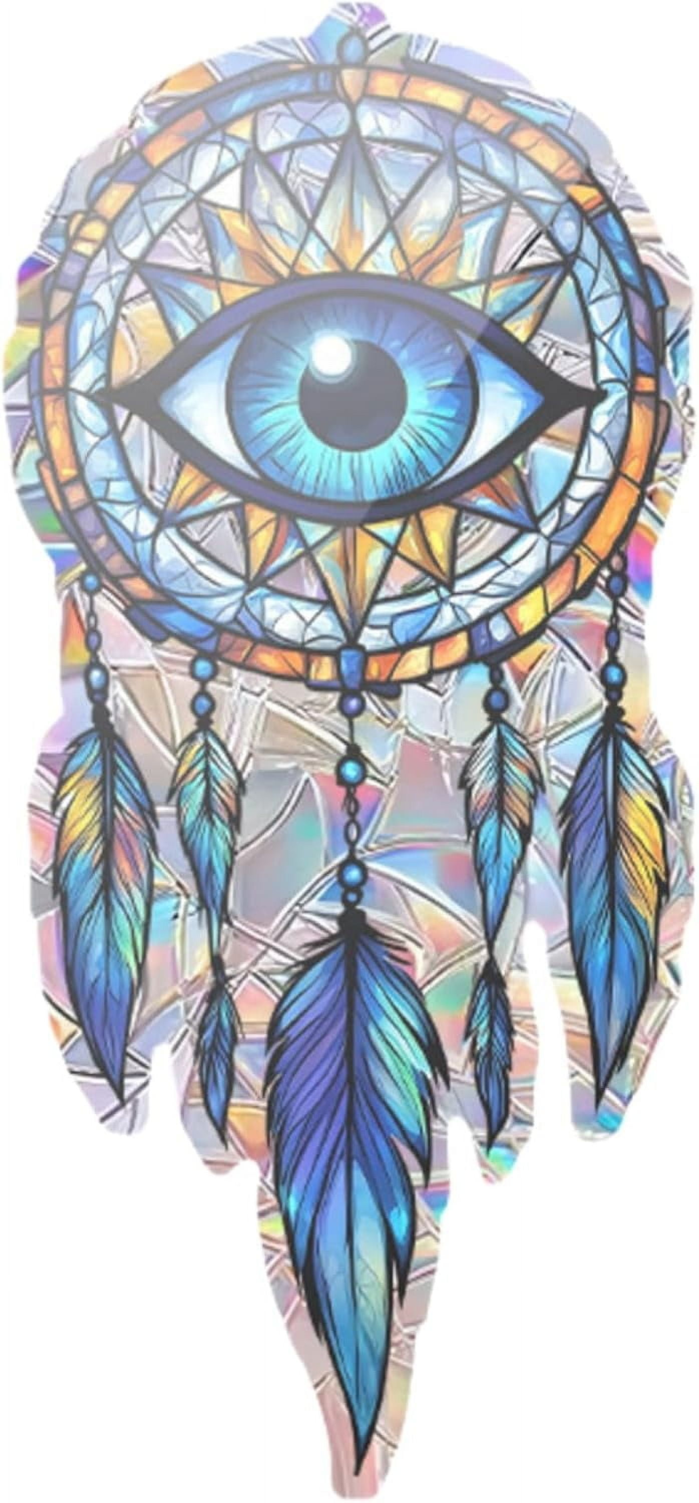 Fantasy Devil Eye Sun Catcher, Stained Glass Window Hanging for Home ...