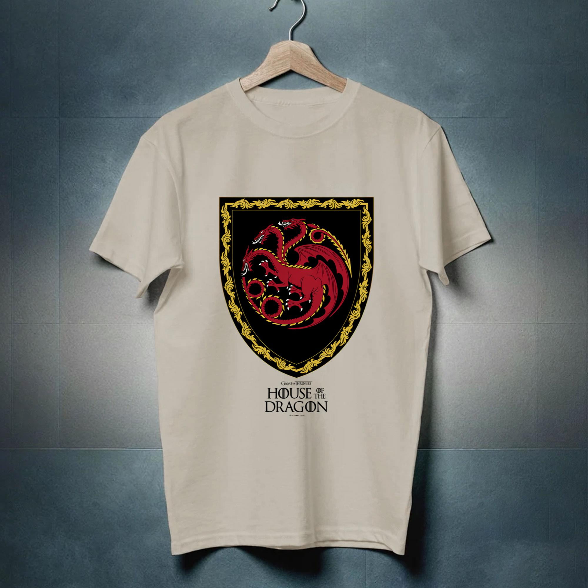 Fantasy Dragon Design Shirt with Unique Shield Graphic-TH9202 - Walmart.com