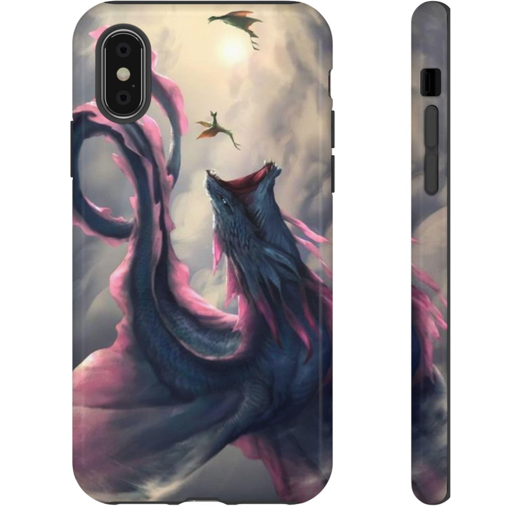 Fantasy Dragon Phone Case with Epic Sky Serpent Design 17 through 11 ...