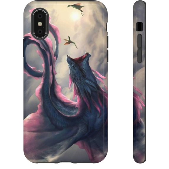 Fantasy Dragon Phone Case with Epic Sky Serpent Design 17 through 11 ...